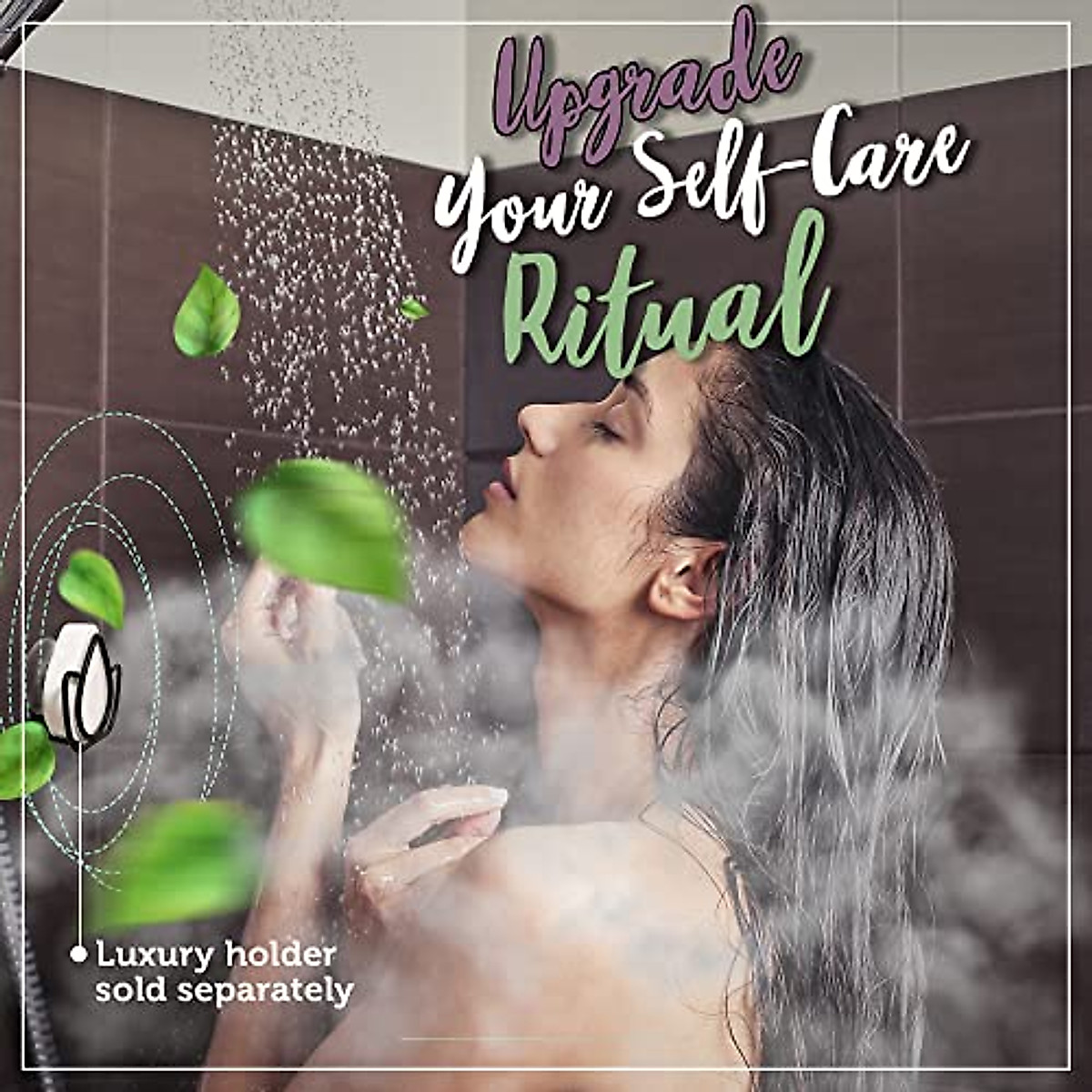 Bundle of 6 Relaxing Scented Shower Steamers with Holder - Aromatherapy Bombs - Birthday Gift Set - Selfcare for Women, Mom, Girlfriend, Best Friend Who Has Everything