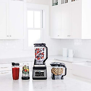 Ninja BN801C, Professional Plus Kitchen System With Auto-iQ, 72oz Pitcher, Black/Silver, 1400W (Canadian Version)