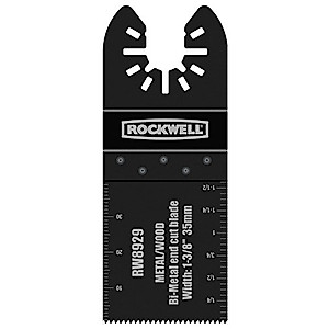 Rockwell RW8981K Sonicrafter Oscillating Multitool End Cut Blades with Universal Fit System, 6-Pack