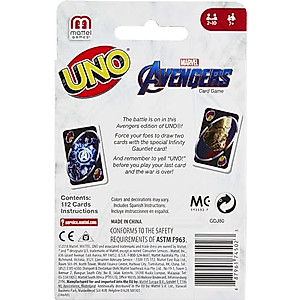Mattel Games UNO Avengers Kids and Family Card Game