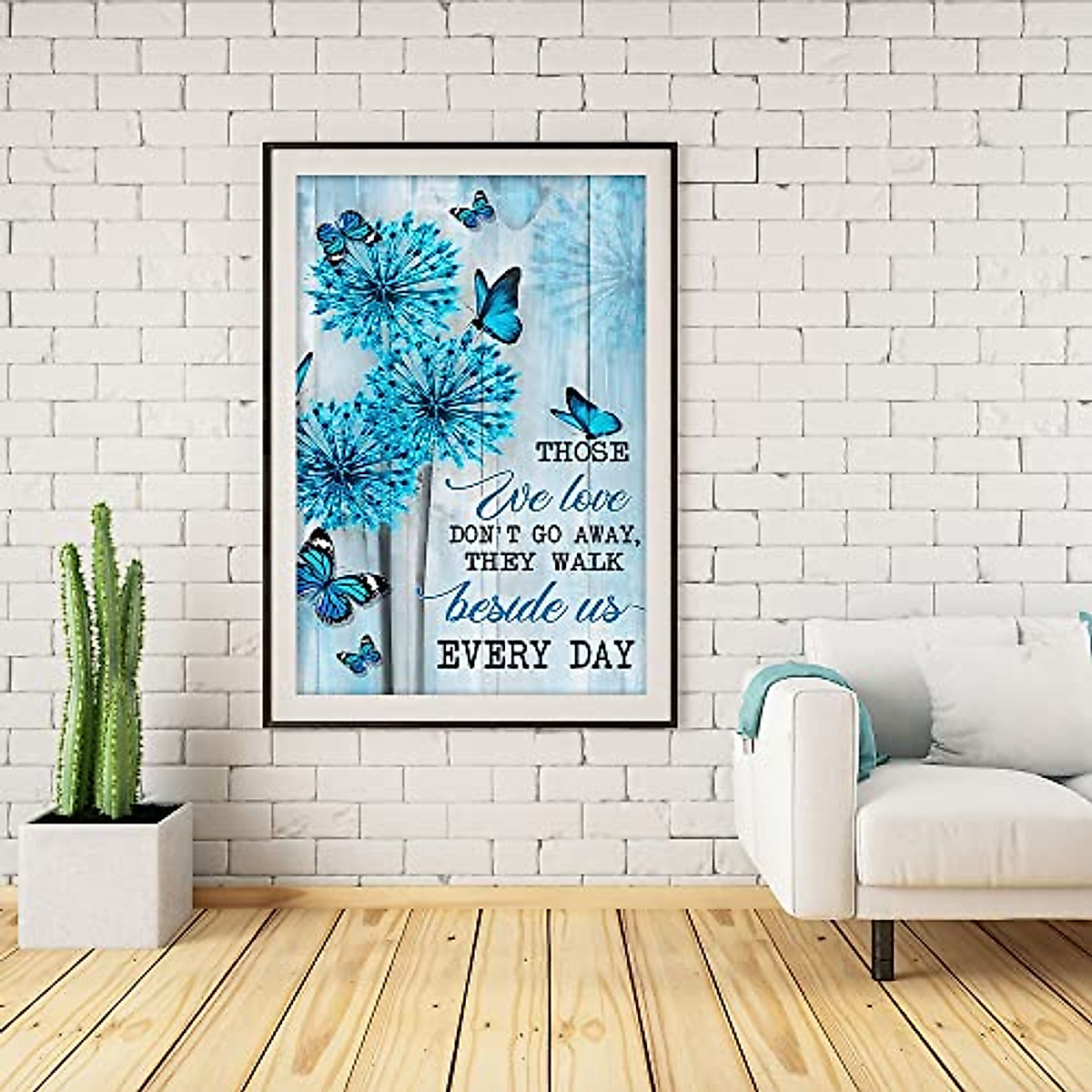 JLHATLSQ Diamond Painting Kits for Adults, Dandelion Butterfly 5D DIY Round Full Drill Diamond Art Craft Canvas Picture Friends Gift as Home Wall Decor, 12x16 inch