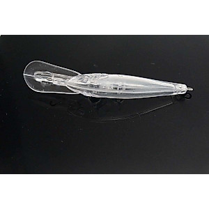 10PCS Unpainted 9.8cm 8.53g topwater Minnow Fishing Lure Crankbait Artificial Hard Bait Carp Pike Bass Wobblers Deep Diving Fishing jerkbait 8195 Free Eye