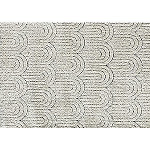 CosmoLiving by Cosmopolitan Chanai CN40A Sandstone Geometric Contemporary Area Rug, 6'0"x9'0"