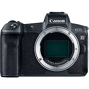 Canon EOS R with RF 24-105mm f/4 is USM Lens Mirrorless Digital Camera Bundle with V30 Shotgun Microphone,LED Light,2xExtra Battery and AccessoryBackpack,50in Tripod,128Gb Memory and More,Black,EOSR