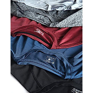 5 Pack Men’s Active Quick Dry Crew Neck T Shirts | Athletic Running Gym Workout Short Sleeve Tee Tops Bulk (Set 3, Medium)