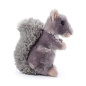 The Petting Zoo Squirrel Stuffed Animal Plushie, Gifts for Kids, Wild Onez Babiez Wildlife Animals, Squirrel Plush Toy 6 inches