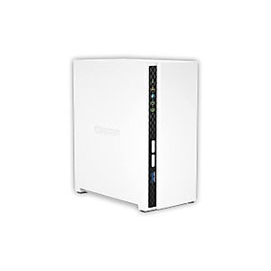 QNAP 2 Bay Home NAS with 4TB Storage Capacity, Preconfigured RAID 1 Seagate IronWolf Drives Bundle, with 1GbE Ports (TS-233-24S-US)