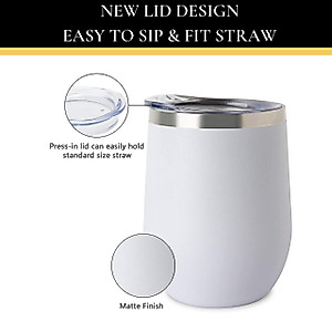 MARKHA Stainless Steel Mamasaurus Tumbler With Straw And Lid - 12 oz. - Mom Coffee Tumbler, Best Mother Gift From Daughter Son And Husband, Funny Present For New Mother And Pregnant Wife