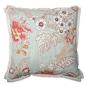 Pillow Perfect Room with A View Cerulean 16.5-Inch Throw Pillow
