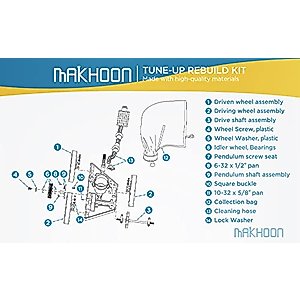 MAKHOON Rebuild Repair Kit Replacement for Zodiac Polaris Automatic Pool Cleaner 280 (Not Compatible with Polaris 360 380)