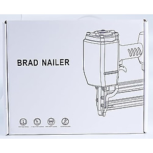 Woodpecker ST64 14 Gauge 3/4" to 2-1/2" Pneumatic Concrete T Nailer Gun with 400pcs Concrete T Nails, Air Power Heavy Duty Concrete Nail Gun Brad Nailer Finish Nailer for Woodworking