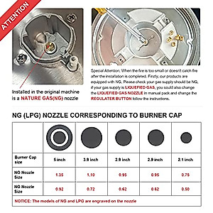 Gas Cooktop 30 inches 5 Burners in Tempered Glass, Built In Gas Stove Gas Hob Stovetop with Cast Iron Grates, LPG/NG Convertible and Easy to Clean