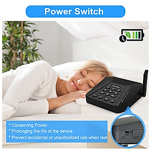 ChunHee Intercoms Wireless for Home, 21 Channels Office Business Wireless Intercom System, Two-way Radio Room to Room Communication Intercom for Home Use-Support Battery Powered (Battery Not Included)