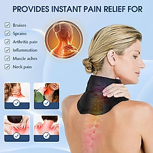 PRFCTLIFE Neck Ice Pack Wrap for Pain Relief, Cervical Ice Pack for Neck and Shoulders for Injuries, Swelling, Neck Stiffness, Sprains, and Cervical Surgery Recovery