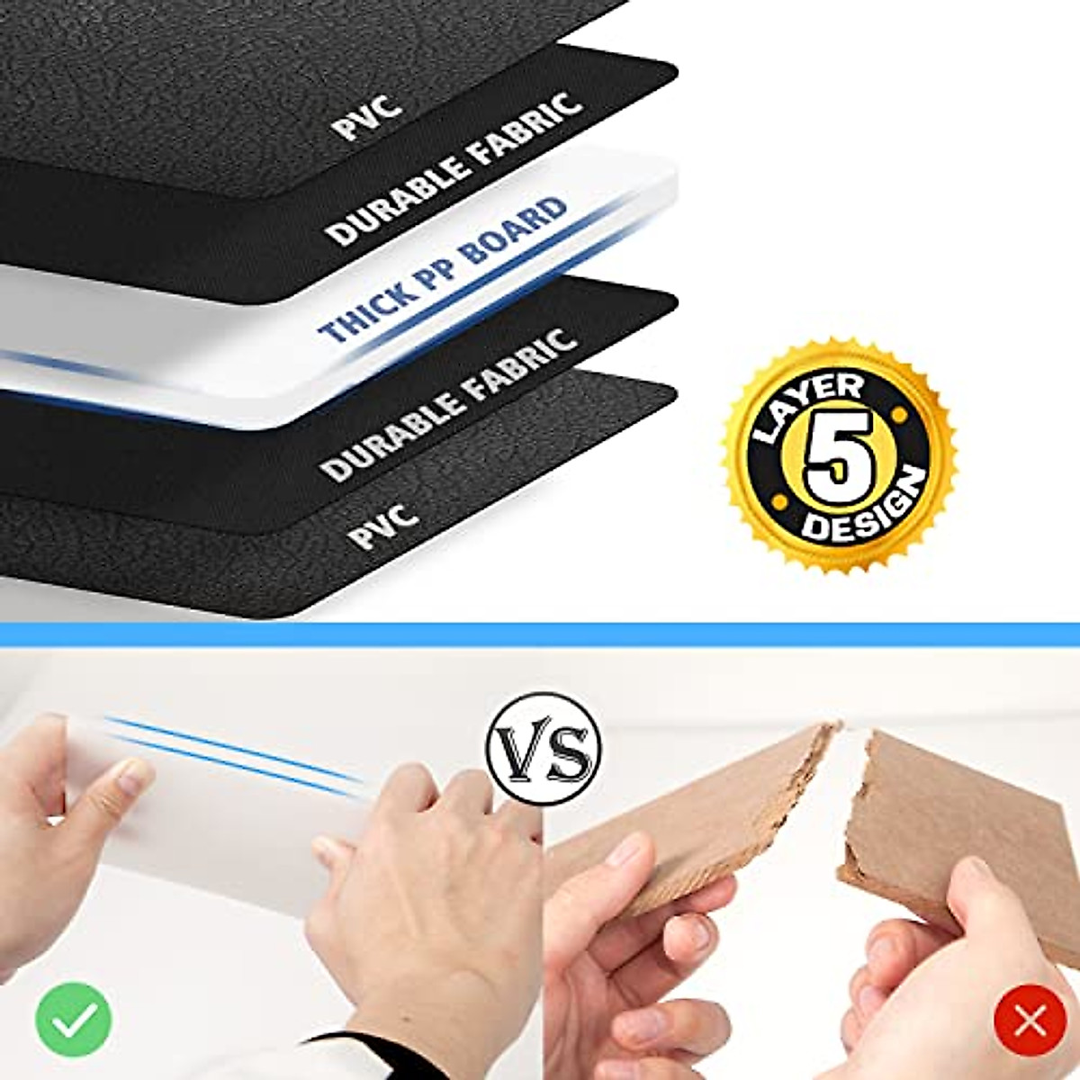 HomeProtect Couch Cushion Support for Sagging Cushions : Under Couch Cushion Replacement - Couch Saver for Sagging Furniture 66”x17”Extra Thick ABS Board