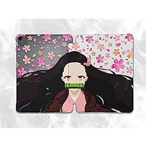 Cute Anime Girl Kawaii Flower case Compatible with iPad Mini Air Pro 7.9 8.3 9.7 10.2 10.9 11 12.9 inch Pattern Cover New 2022 2021 Trifold Stand 3 4 5 6 7 8 9 Generation 542 (11" Pro 1/2/3 gen)