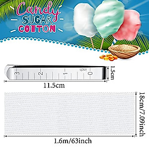 Cotton Candy Mesh and Clip Stabilizer Kit Cotton Candy Machine Parts with 4 Pieces Stainless Steel Clips Cotton Candy Machine Supplies for Most Cotton Candy Machine Candy Floss Maker 20 Inch Bowls