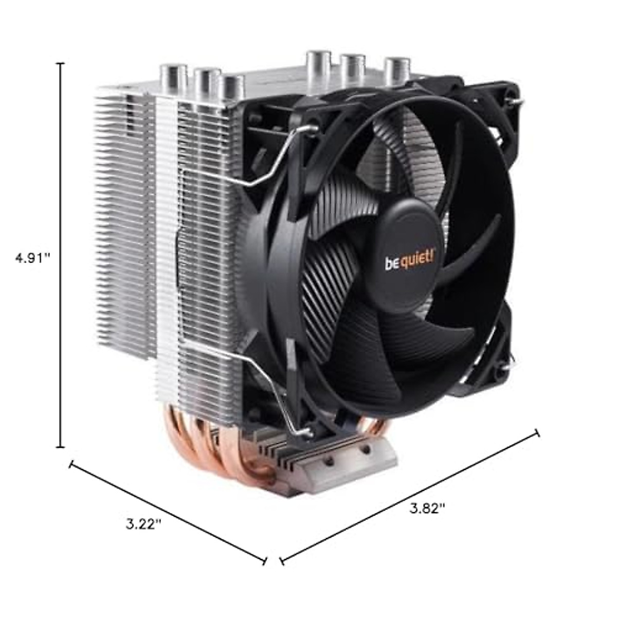 be Quiet! BK008 Pure Rock Slim - CPU Cooler - 120W TDP- Intel 1150 / 1151/ 1155/ 1156 & AMD Socket AM2(+) / AM3(+) / AM4 / FM1 / FM2(+)