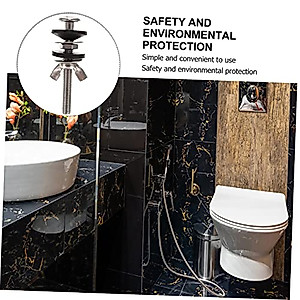 Angoily 4 Pcs Toilet Tank Screw Toilet Cover Nuts Toilet Hinges Screws Toilet Cover Screw Replacement Toilet Fixing Screws Closestool Accessories Toilet Screws M8 Rubber Toilet Lid Bolt