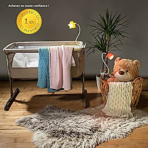Ergojojo LED Clip On Star Light, Warm & Dimmable Desk Light, , Reading Night lamp Newborn Essential for Bedside Bassinet, Nursery Decor, Ideal Baby Gift for Kids