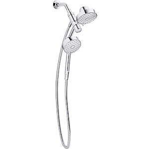 KOHLER 23218-G-CP Awaken 2-in-1 Multifunction Shower Combo Kit, Rotating Showerhead and Handshower Set, 1.75 GPM, Polished Chrome
