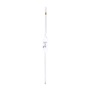 EISCO Volumetric Pipette, 100mL - Class A - Blue Markings - Yellow Coded - Borosilicate Glass