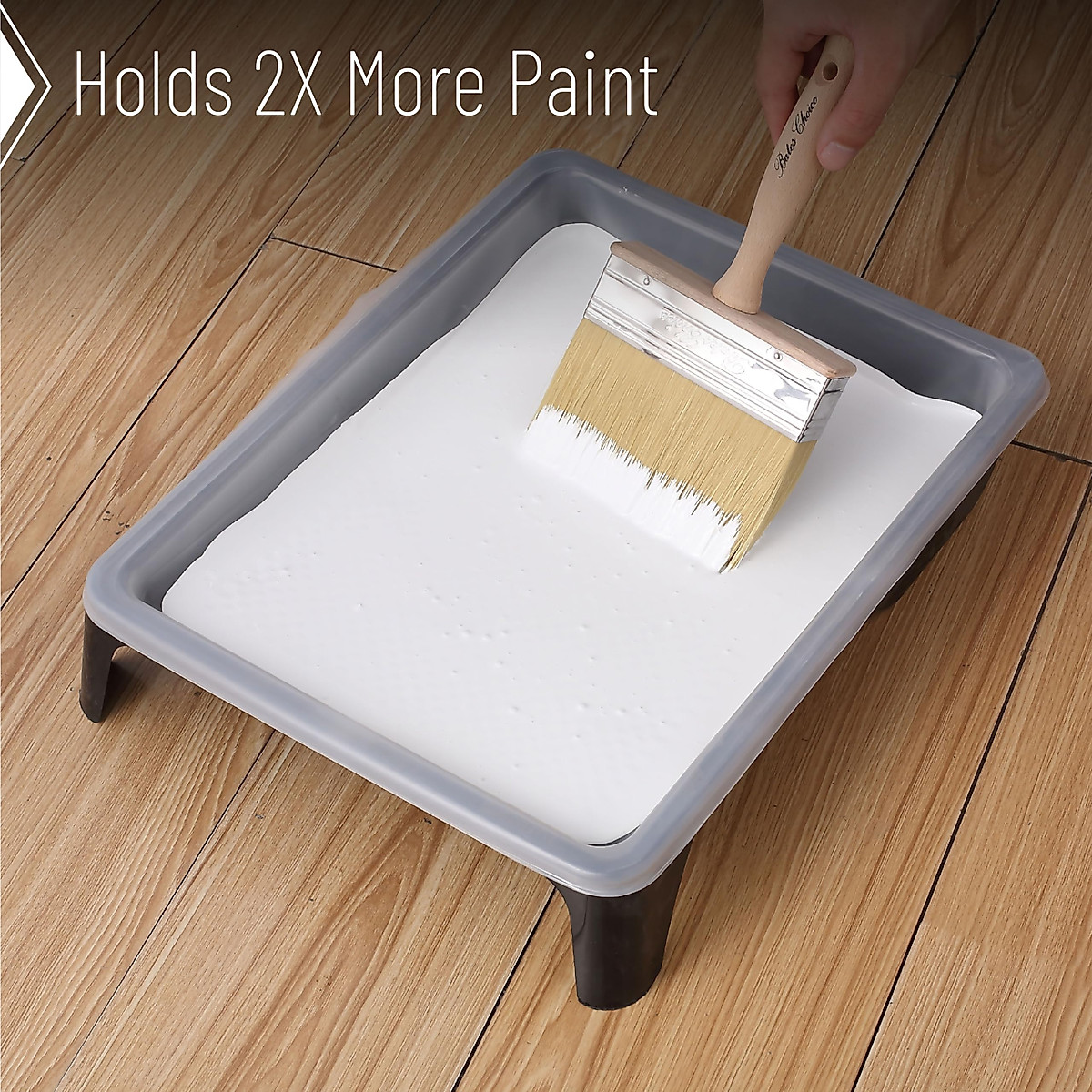 Bates- Deck Stain Brush Set, 4”, 5” and 6”, Stain Brushes for Wood, Deck Stain Applicator, Deck Brush, Wide Paint Brush, Large Paint Brushes, Wood Stain Brush, Masonry Brush, Wood Stain Applicator