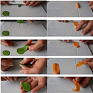 AK ART KITCHENWARE 12sets Silicone Veining Mold 5sets Petal Steel Cutters 1 Veining Board 1 Foam Pad 10 Brushes 3 Frilling Sticks 4 Cake Carved Pens 8 Modelling Tool