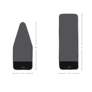 Reliable 320LB Home Ironing Board - Made in Italy 2-in-1 Home Ironing Table with Large 55 Inch Pressing Surface (Extended), Iron Board Made with Heavy-Duty Tube Frame Construction, Strong Iron Rest