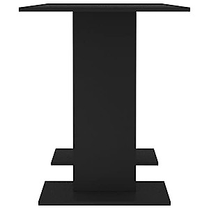 Modern Dining Table,Kitchen Table,Dinner Table Dining Room Home Furniture,Dining Table Black 43.3"x23.6"x29.5" Engineered Wood