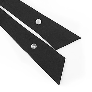 Alizeal Adjustable Criss-Cross Bow tie School Uniform Pre-tied Bowknot for Women/Men/Girls/Boys, Black