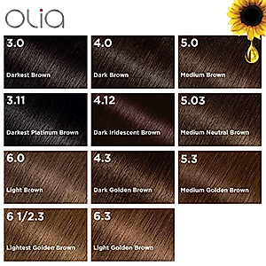 Garnier Hair Color Olia Ammonia-Free Brilliant Color Oil-Rich Permanent Hair Dye, 6.3 Light Golden Brown, 1 Count (Packaging May Vary)