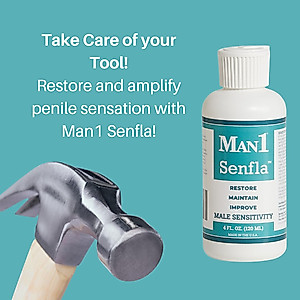Man1 Senfla: Restore Penile Sensation. Formulated for Men Who Have Experienced Diminished Sensitivity. Enhance and Maintain Penis Feeling and Bring Back The Spark in Your Life