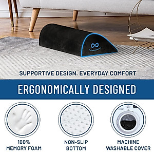 Everlasting Comfort Foot Rest for Under Desk at Work w/Premium ComfortFoam™ - Desk Foot Rest Ergonomic Design for All-Day Support, Pain Relief - Foot Stool Footrest - Home Office, Gaming Accessories