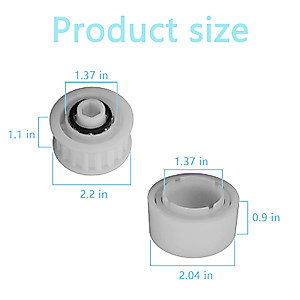 Aillsa 3884997-R6 Replacement Parts Pool Cleaner-Guide Wheels 4 Pack with 2 PackPully Gears Compatible with Maytronics Dolphin Nautilus, Nautilus CC Plus, M200, M400, M500, Premier Pool Cleaner