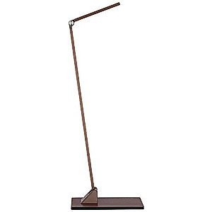Possini Euro Design Bentley Modern Minimalist Touch Desk Table Lamp LED 21" High French Bronze Aluminum Metal Adjustable Head for Living Room Bedroom House Bedside Nightstand Home Office Reading