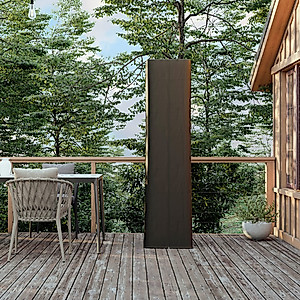 EAST OAK Pyramid Patio Heater Covers with 300D Oxford Fabric, Zipper, Storage Bag, Waterproof, Dustproof, Wind, Sunlight, Snow-Resistant, 91'' Height x 18.5" Top x 20.87" Base Black