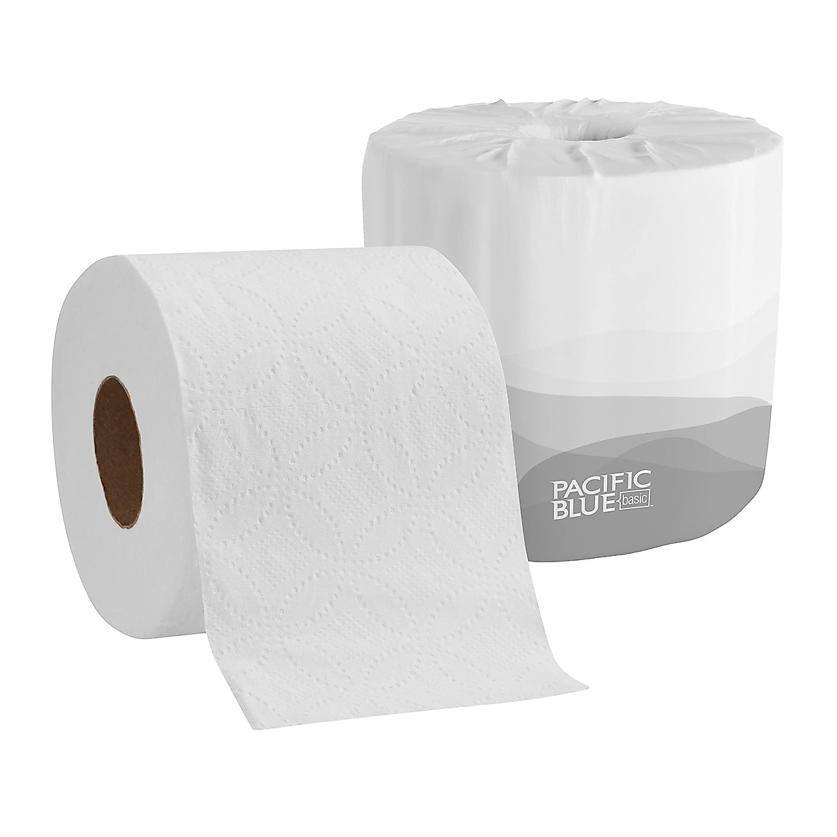 Pacific Blue Basic 2-Ply Embossed Toilet Paper (previously branded Envision), 19885, 550 Sheets Per Roll, 80 Rolls Per Case