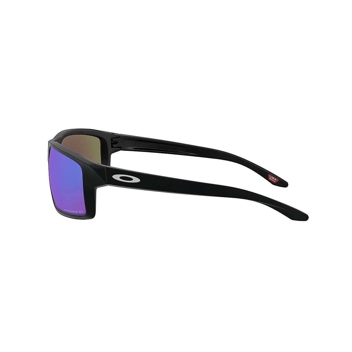 Oakley Men's OO9449 Gibston Square Sunglasses, Matte Black Silver Icon/Prizm Sapphire Iridium Polarized, 60 mm