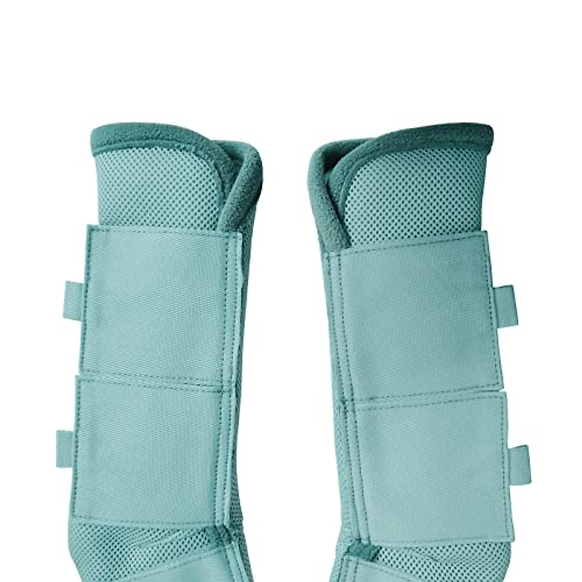 Gallopoff Fly Boots for Horses Set of 4, Breathable Comfy Mesh Horse Leggings Reduce Stomping, Hoof Stress, and Leg Fatigue SkyBlue Cob