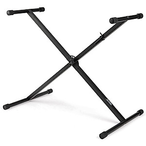 OnStage KS7190 Classic Single-X Keyboard Stand , Black
