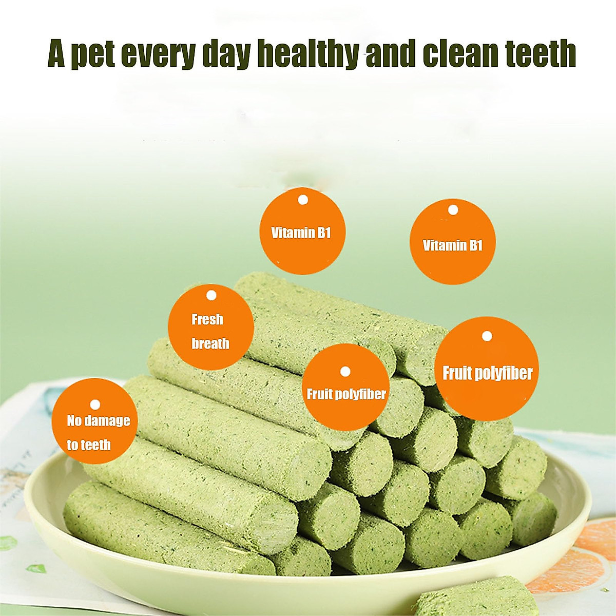 Sesrebet Berdexa Cat Grass Teething Stick, Cat Grass Teething Sticks for Indoor Cats, Cat Chew Sticks, Cat Grass Teeth Cleaner, Natural Grass Molar Rod for Hairball Removal and Cadental Care (10PCS)