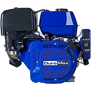 DuroMax XP18HPE 440cc Recoil/Electric Start Gas Powered 50 State Approved, Multi-Use Engine, XP18HPE, Blue