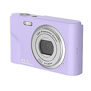 MEENE Digital Camera 48MP 2.4 Inch LCD Video Blog Camera 16X Zoom Kids Camera Student Camera Card Camera (Color : Purple)