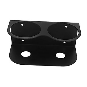 OSOLADY Spray Bottle Holder Wall Hanging Spray Bottles Storage Rack Heavy Duty Hooks Spray Bottle Mount Bracket Wall Bracket Spray Bottle Wall Mount Spray Bottle Hook Black Stainless Steel