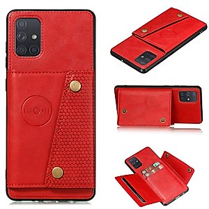 Compatible with Oppo Reno 2 Cover Case,Compatible with Oppo Reno2 PCKM70 PCKT00 PCKM00 CPH1907 PU leather Stand Phone Case Cover Red