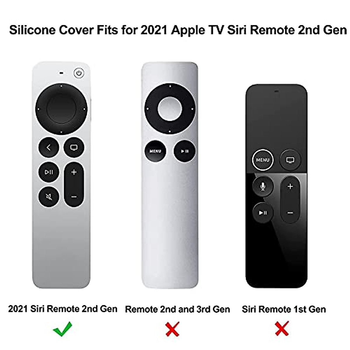 Remote Case for Apple TV 4K Siri Remote 2021 2022 - Auswaur Silicone Protective Remote Cover Case Compatible with Apple TV 4K / HD Siri Remote 2021 2022 Controller (2nd Gen/3rd Gen) - Orange