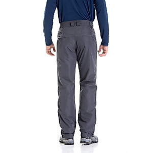 TRAILSIDE SUPPLY CO. Mens-Ski-Snow-Snowboard-Pants, Wind/Waterproof, Insulated, M, Grey