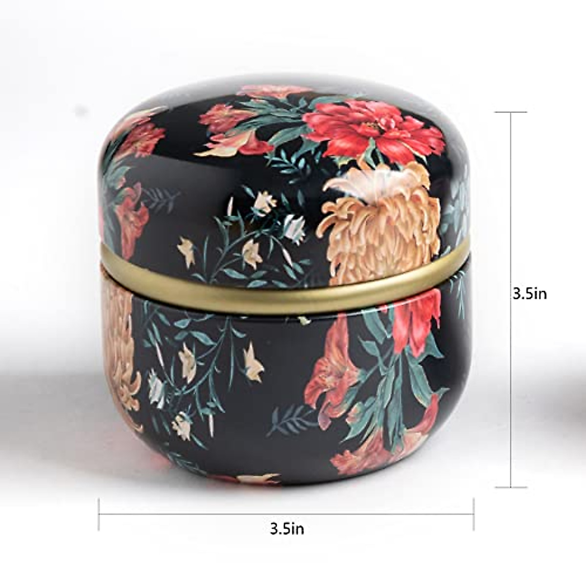 Tea Storage Container Tea tins WEMEGA Tea coffee Container capacity 10oz Candy Chocolate Sugar Spices Herbs and Spices Perfect For Keeping Dry and Storing Loose Tea Leaves 6pack