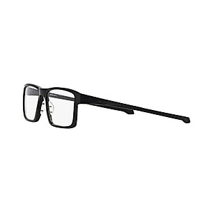 Oakley Men's OX8040 Rectangular Prescription Eyewear Frames, Satin Black, 54mm